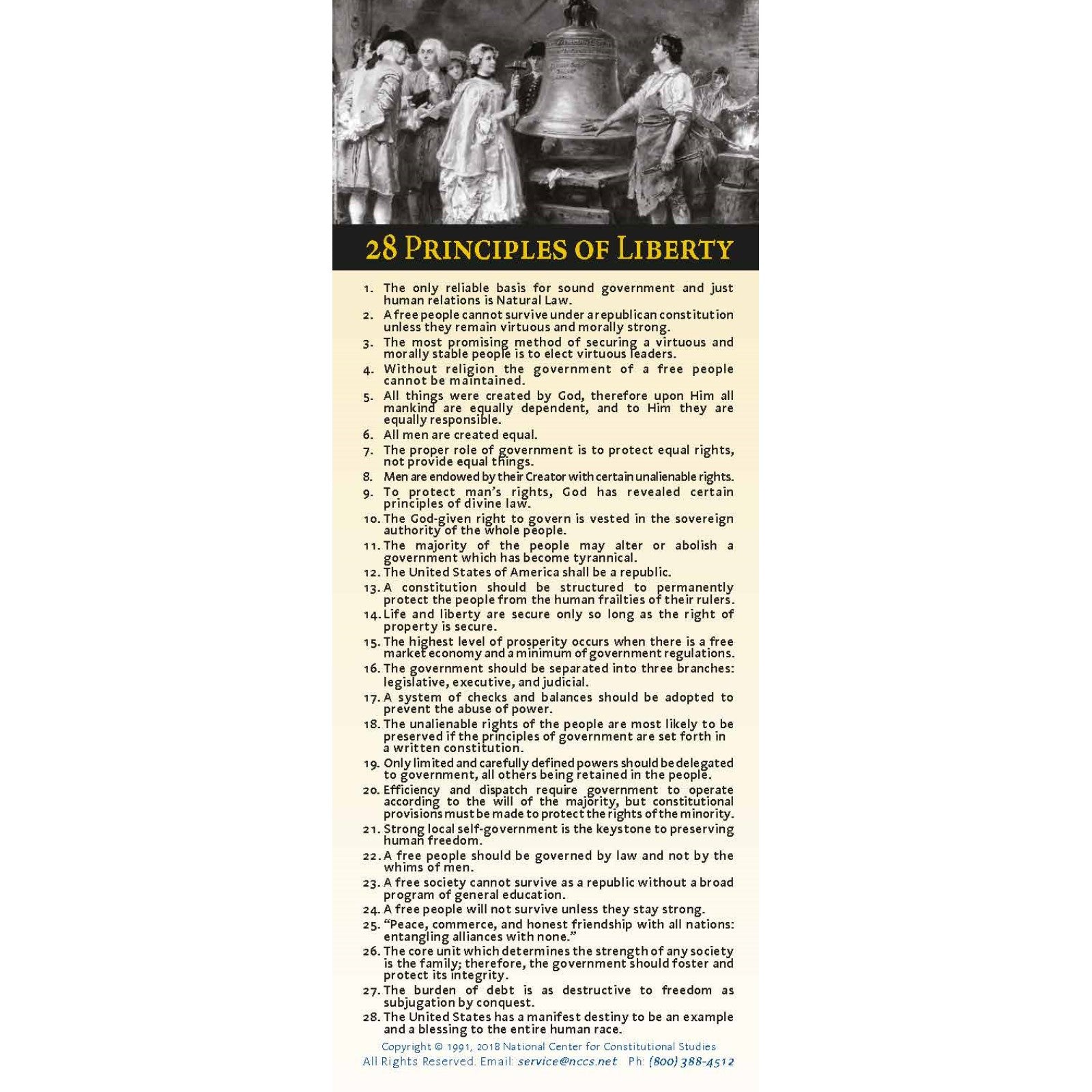 Liberty Card - 28 Principles of Liberty - Rising Sun (100 cards ...