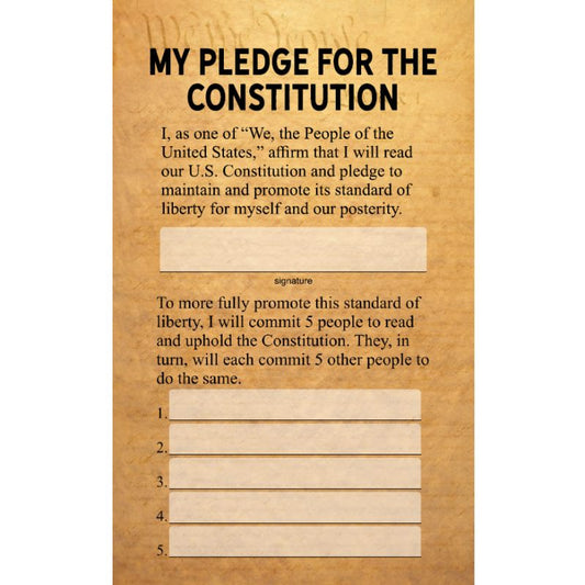 Read the Constitution Pledge Card (Bundle of 100) – National Center for ...