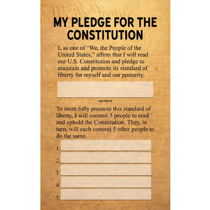 Read the Constitution Pledge Card (Bundle of 100) – National Center for ...